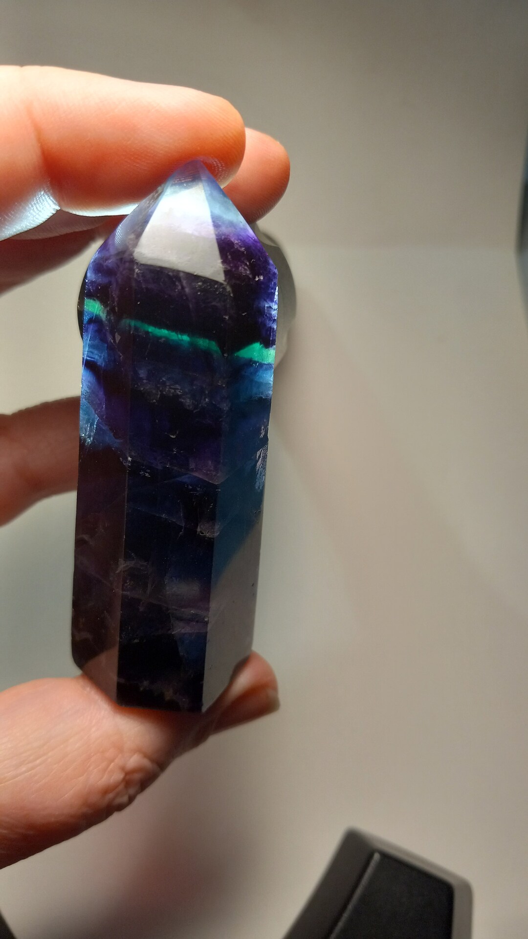 2.82in Dark Fluorite Tower 1 - Etsy