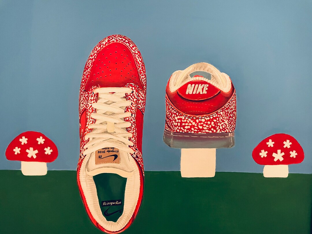 Nike Painting Sneakers Painting Pop Art Street Art - Etsy
