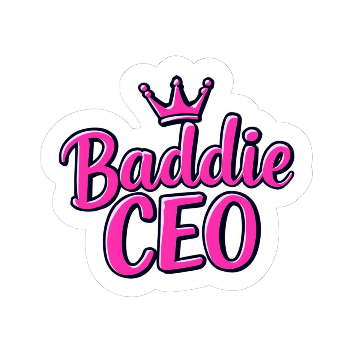 Baddie CEO Kiss-cut Stickers | Trendy Laptop Decor, Planner Stickers ...
