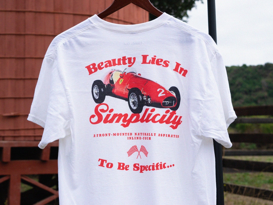 Ferrari 500 Beauty Lies in Simplicity T-shirt, Vintage Shirt, Grand ...