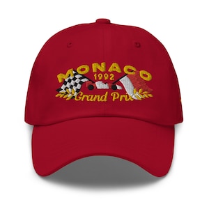 Monaco Grand Prix Dad Hat, Monaco Hat, Racing Hat, Race Car Hat ...