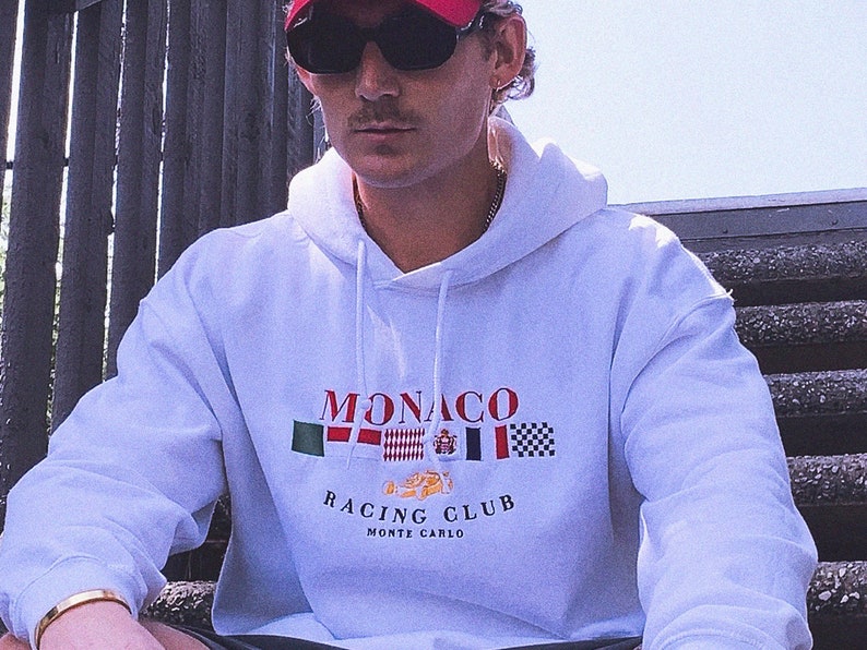 Monaco Racing Club Monte Carlo Hoodie, Monaco Hoodie, Monaco Sweatshirt ...