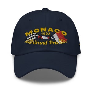 Monaco Grand Prix Dad Hat, Monaco Hat, Racing Hat, Race Car Hat ...