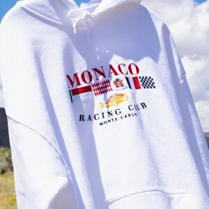 Monaco Racing Club Monte Carlo Hoodie, Monaco Hoodie, Monaco Sweatshirt ...
