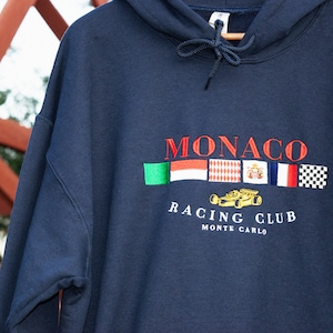 Monaco Racing Club Monte Carlo Hoodie, Monaco Sweatshirt, Monaco Hoodie ...