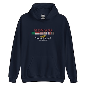 Monaco Racing Club Monte Carlo Hoodie, Monaco Sweatshirt, Monaco Hoodie ...