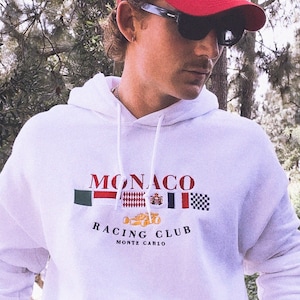 Monaco Racing Club Monte Carlo Hoodie, Monaco Hoodie, Monaco Sweatshirt ...