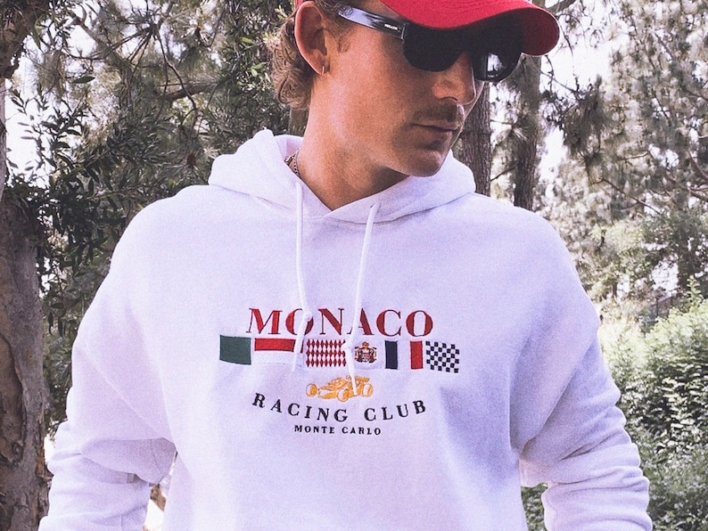 Monaco Racing Club Monte Carlo Hoodie, Monaco Hoodie, Monaco Sweatshirt ...