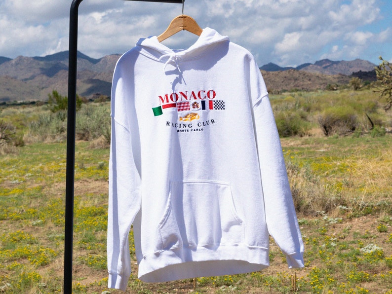 Monaco Racing Club Monte Carlo Hoodie, Monaco Hoodie, Monaco Sweatshirt ...