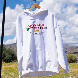Monaco Racing Club Monte Carlo Hoodie, Monaco Hoodie, Monaco Sweatshirt ...
