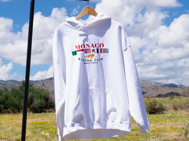 Monaco Racing Club Monte Carlo Hoodie, Monaco Hoodie, Monaco Sweatshirt ...