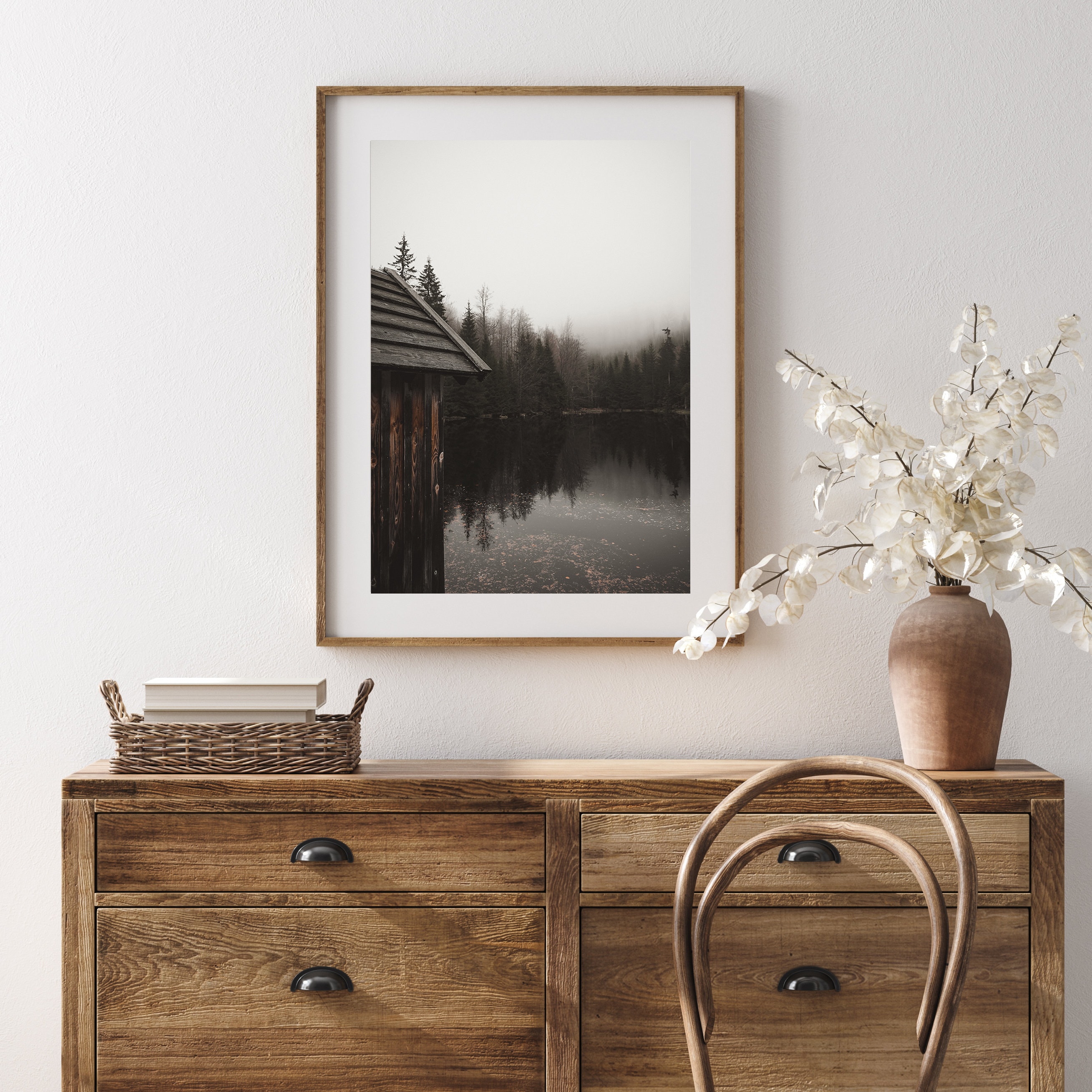 Old Cabin on Lake, Moody Lake Photo, Rustic Cabin Print, Forest Around ...