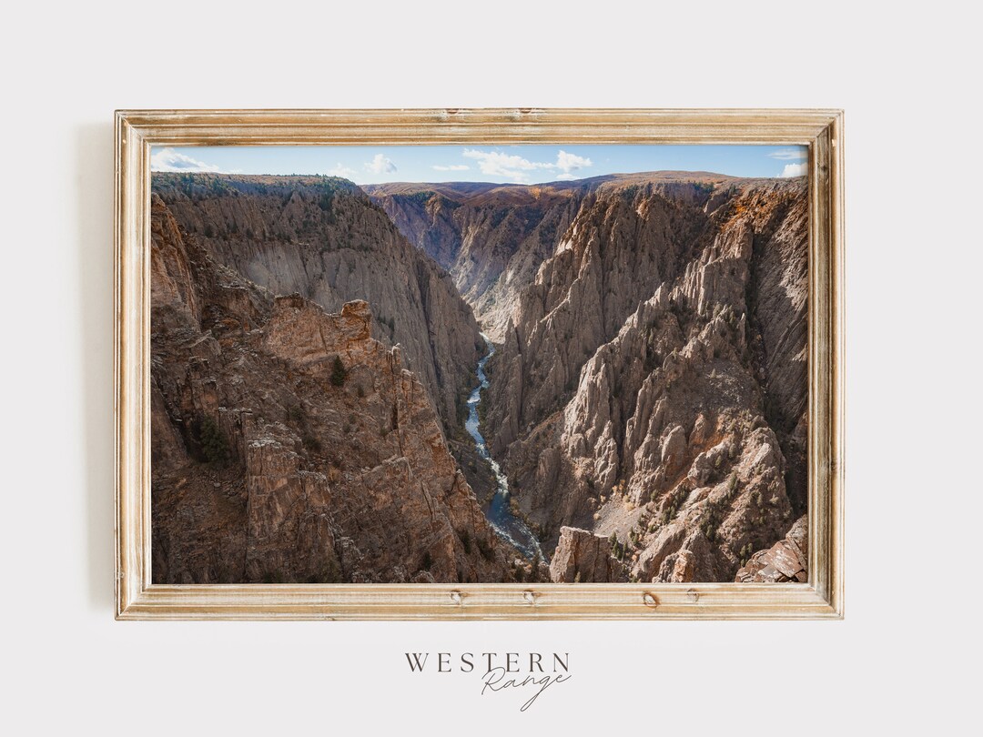 River in a Deep Canyon, Black Canyon of the Gunnison, Black Canyon ...