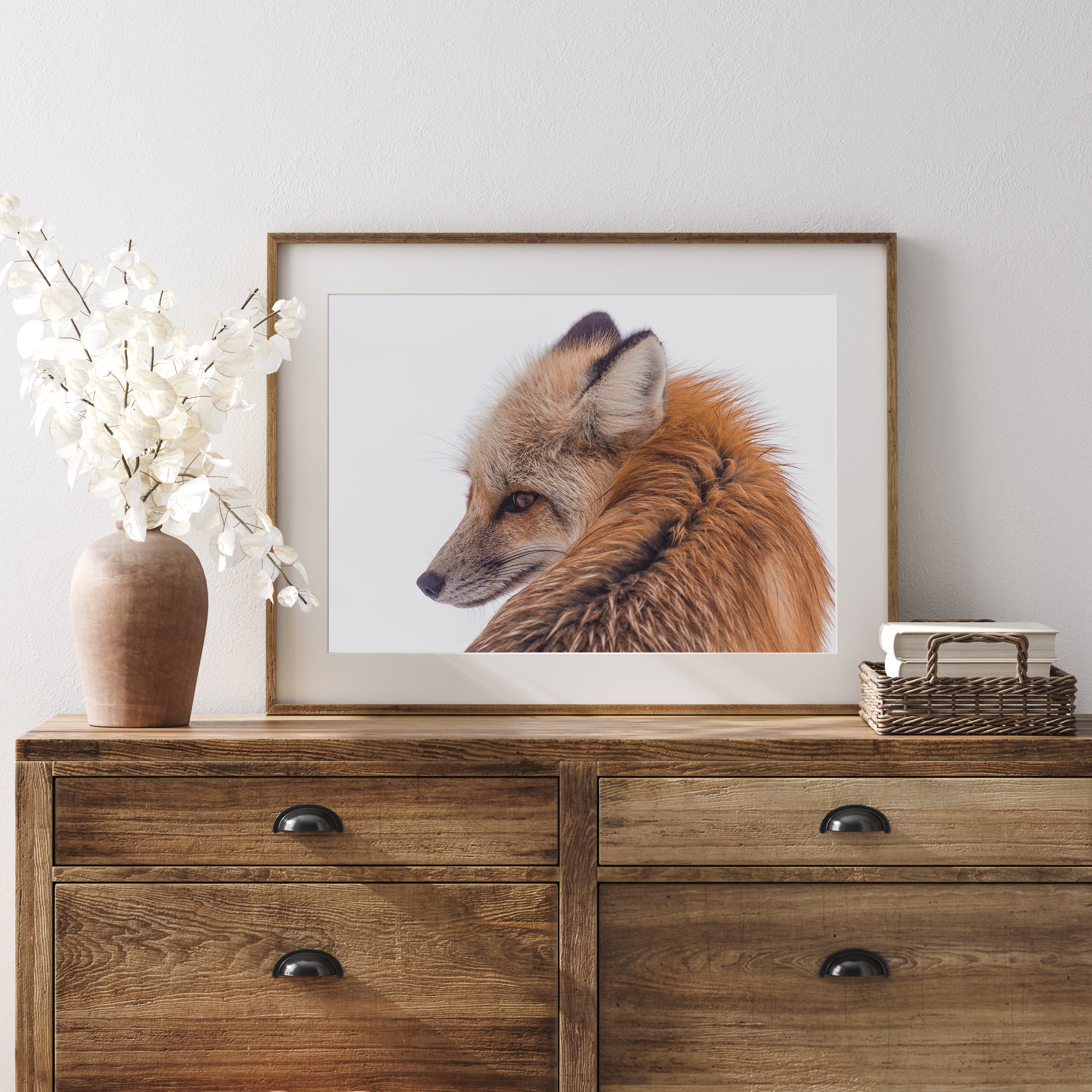 Red Fox Digital Print, Fox in Winter, Snowy Fox Photo, Red Fox ...