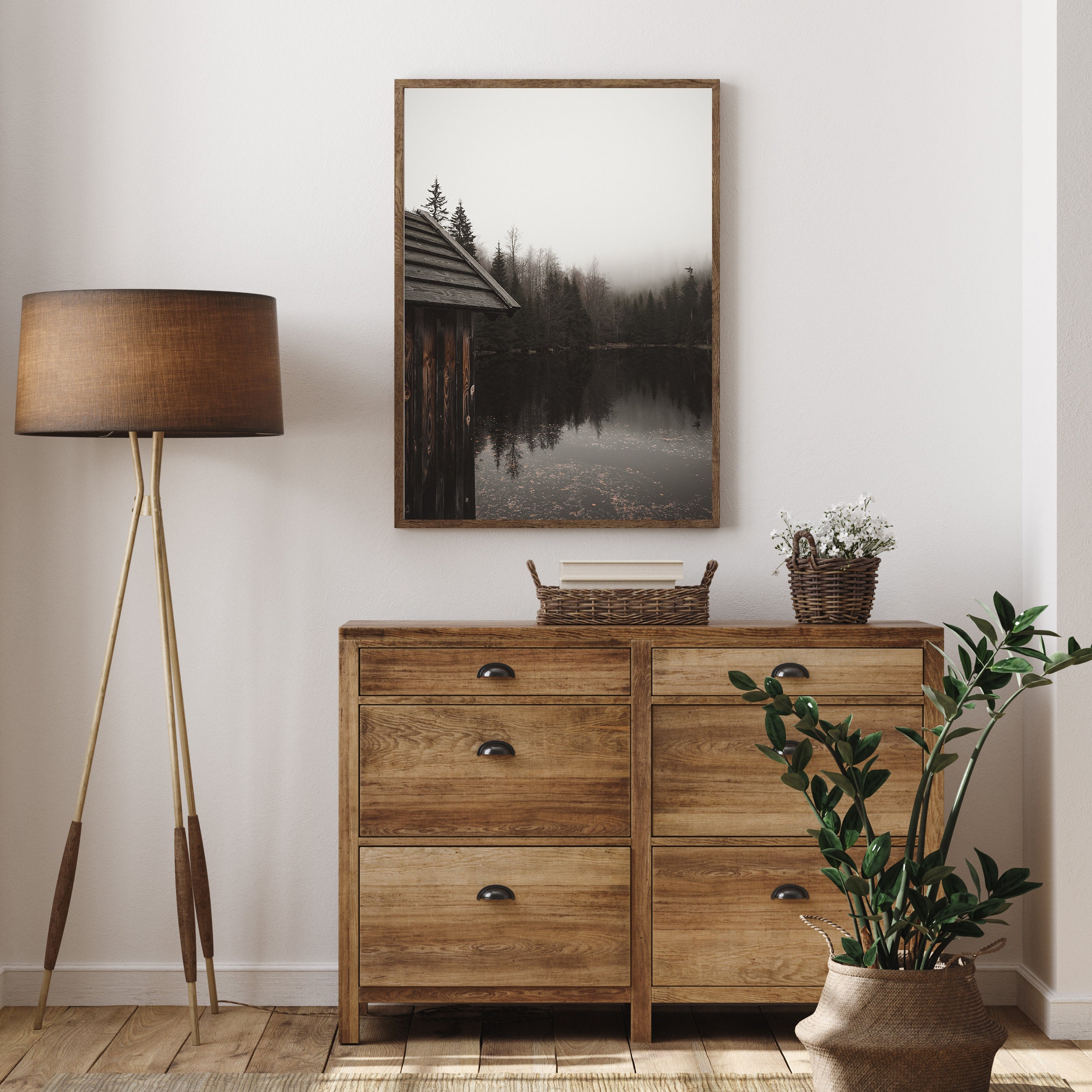 Old Cabin on Lake, Moody Lake Photo, Rustic Cabin Print, Forest Around ...