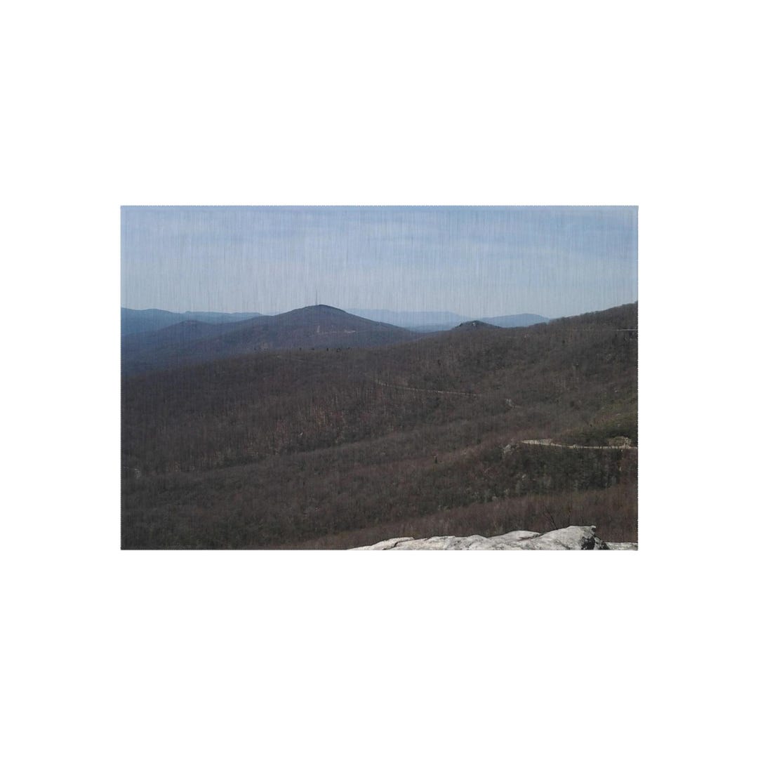 Mountain Outdoor Rug, Nature Rug, Camping Decor, Wilderness Area Rug ...