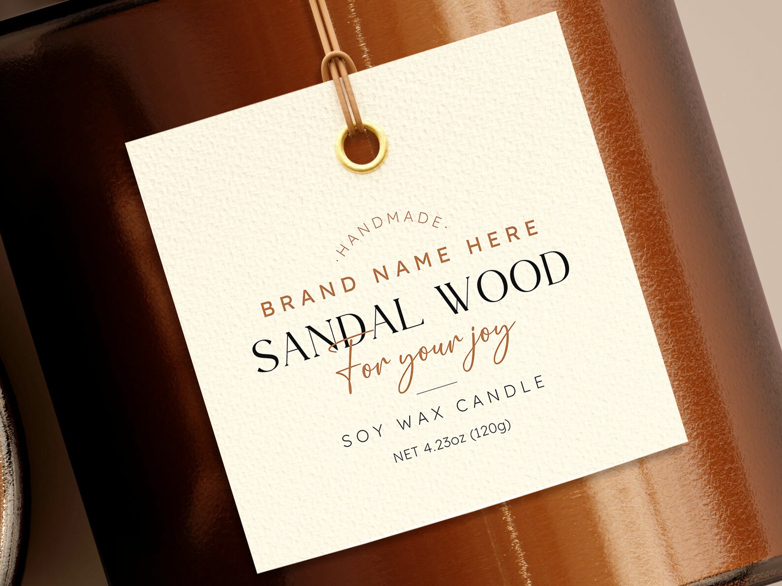 Candle Hang Tag Template Canva | Printable, Editable | Product Tags ...