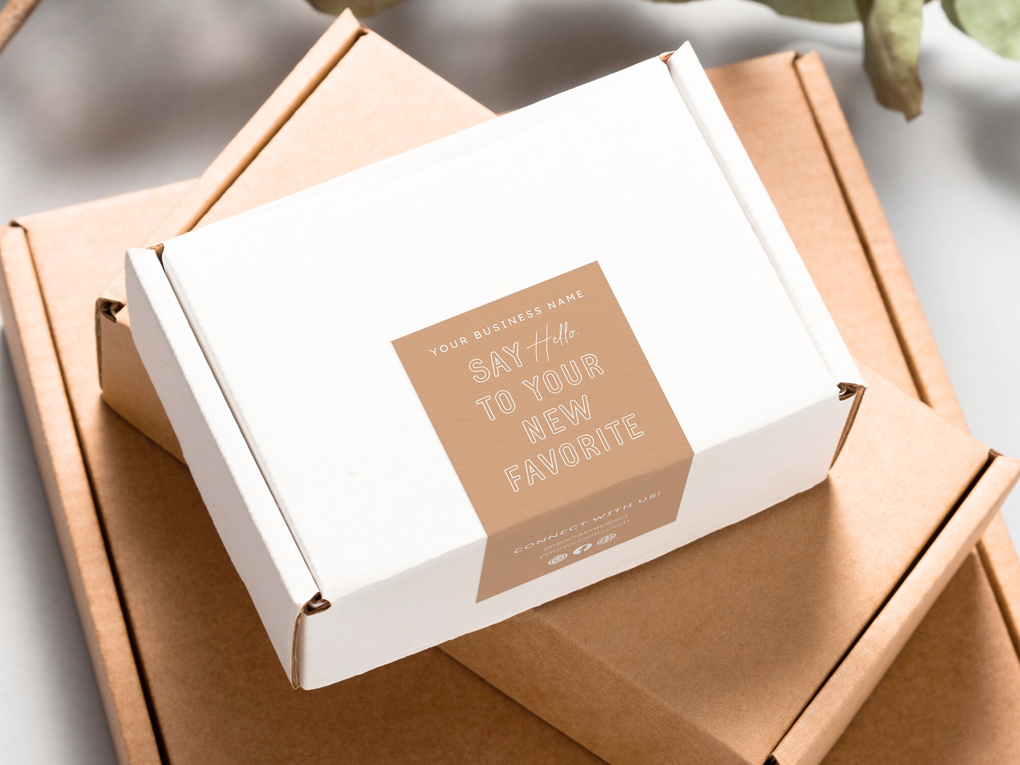 Editable Box Label Template Canva Shipping Box Label - Etsy UK