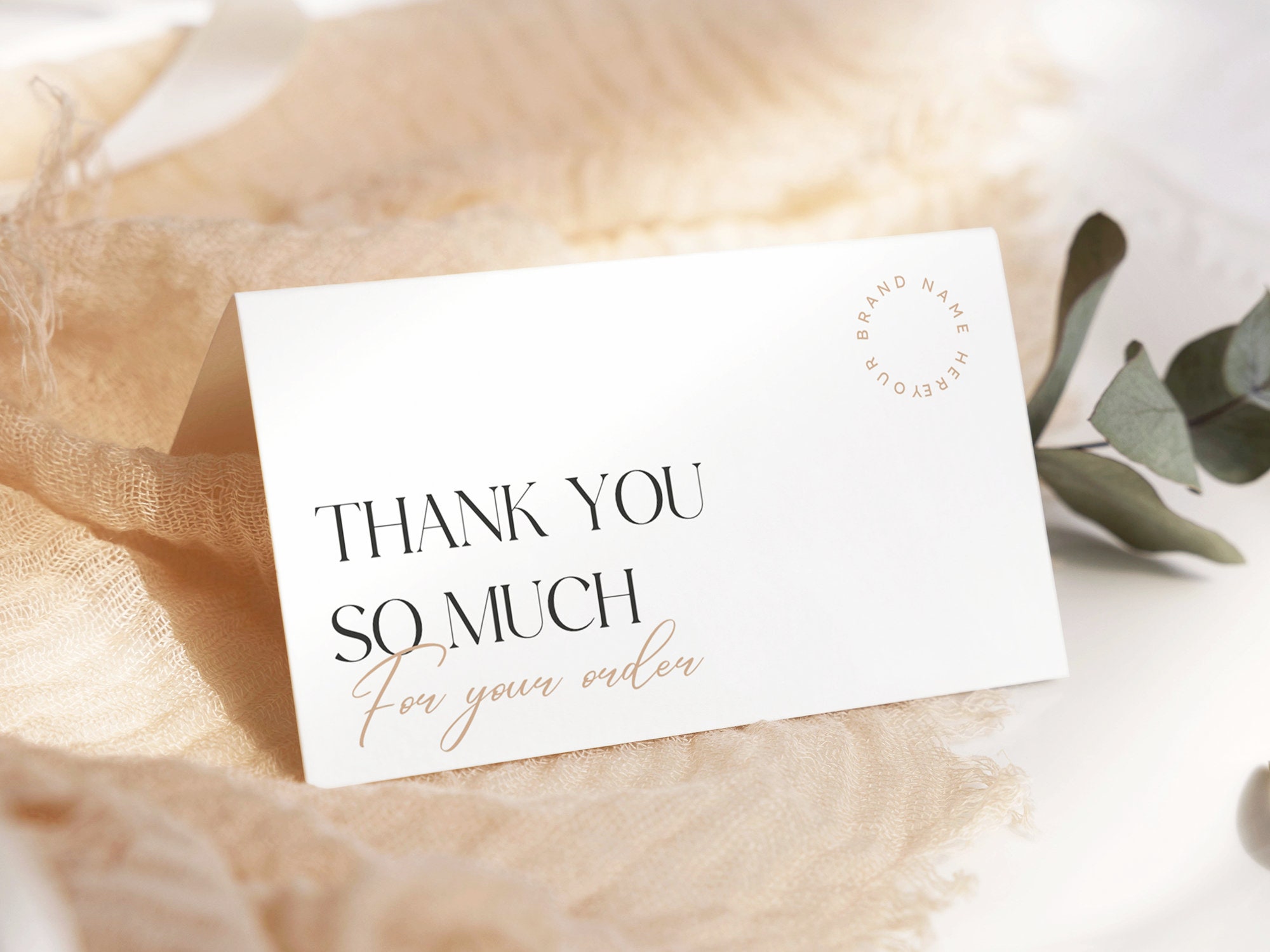 Modern Candle Care Card Template Canva Editable Candle Thank You ...