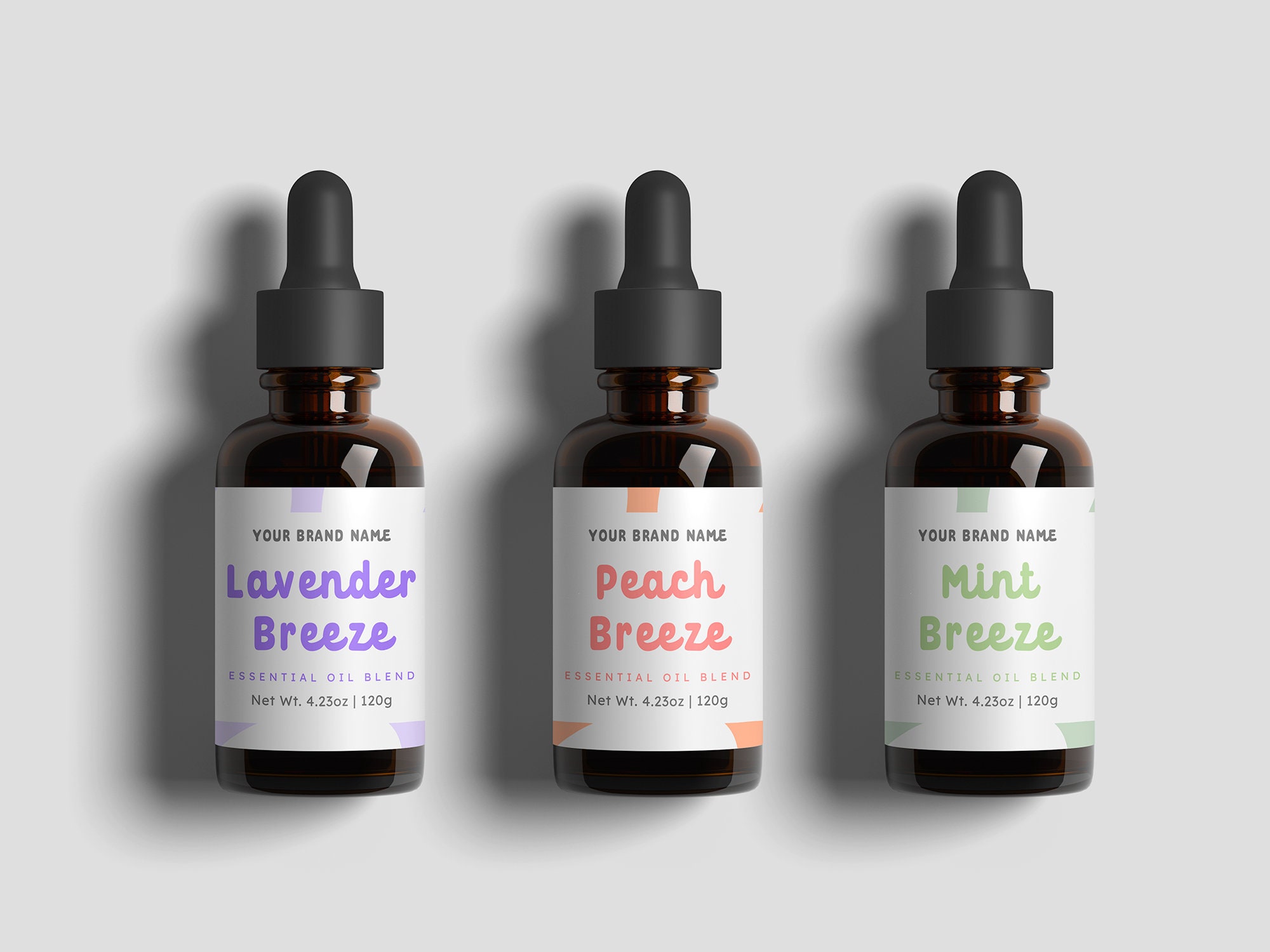 Facial Oil Bottle Label Template Canva | Oil Bottle Label Design ...