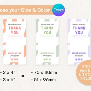 Pink Shipping Box Label Template Canva | BOHO Order Packaging Seal ...