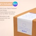 Personalised Box Seal Sticker Template Canva Parcel Box Label Order ...
