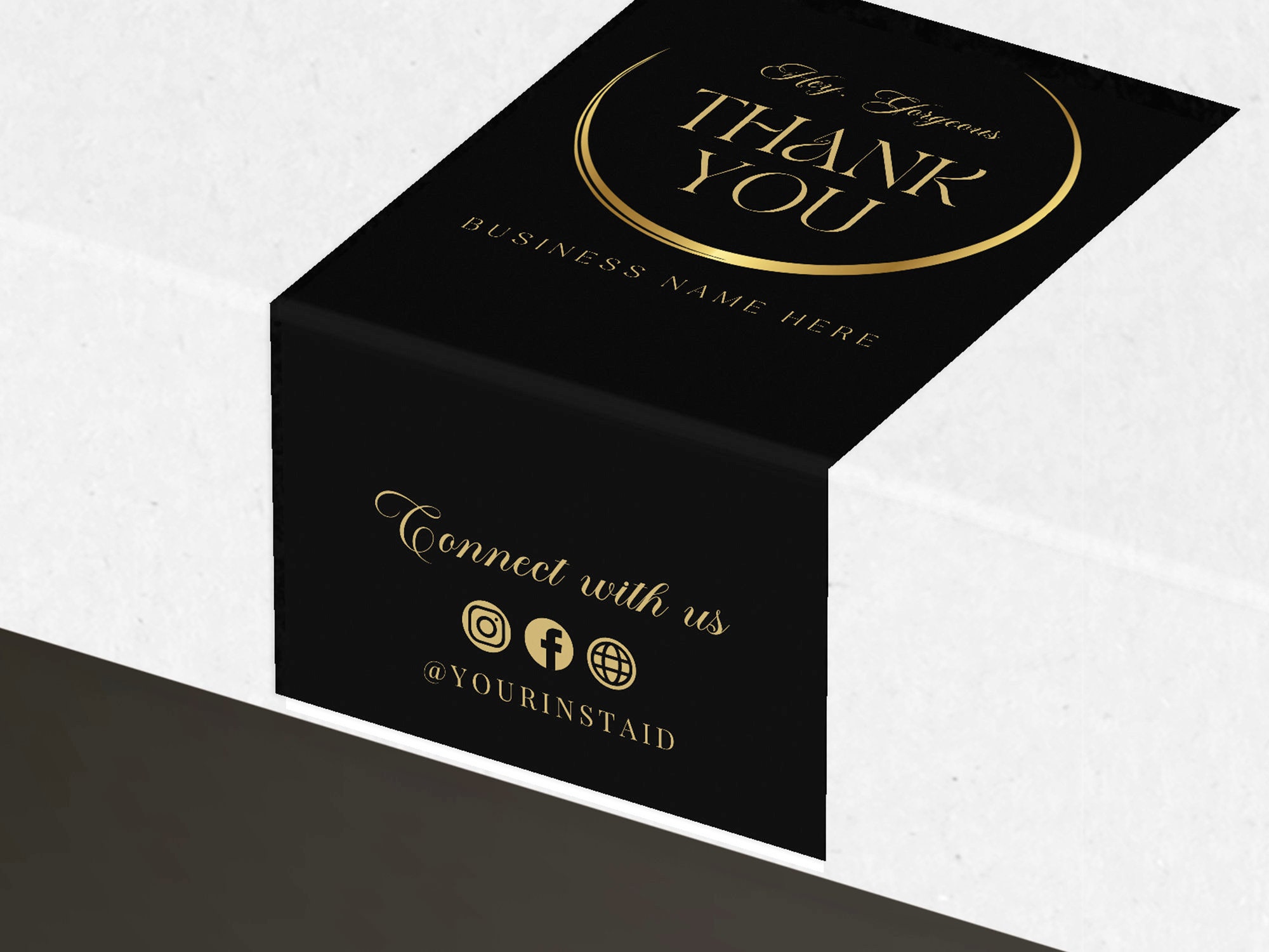 Luxury Shipping Box Label Template Canva Order Packaging Seal Sticker ...