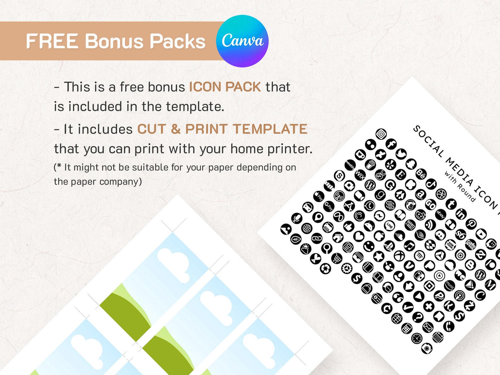 Mailer Box Label Template Canva Order Packaging Seal Sticker - Etsy