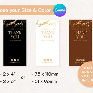 Editable Box Label Template Canva | Order Packaging Label Design ...