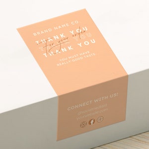 Mailer Box Label Template Canva | Order Packaging Seal Sticker ...