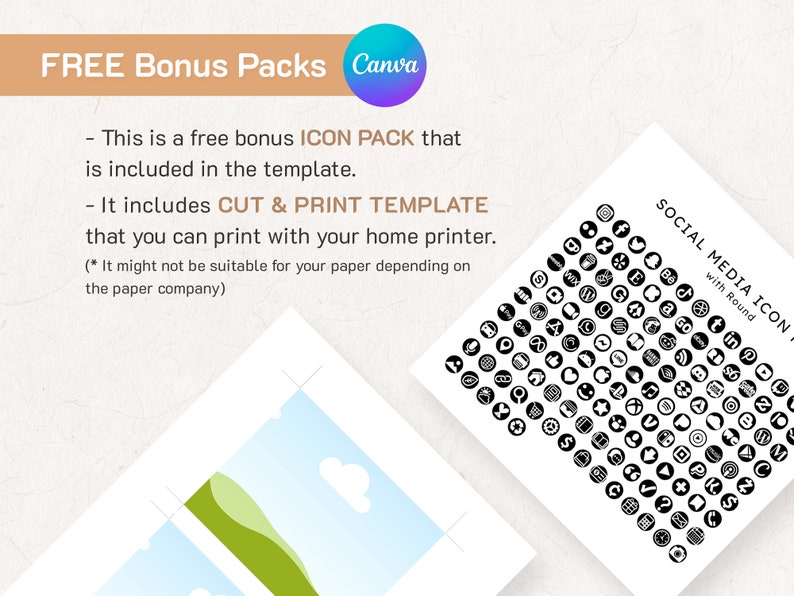 Carton Box Label Template Canva Order Packaging Sticker - Etsy