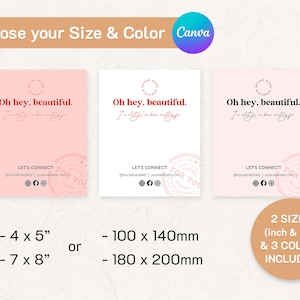Carton Box Label Template Canva | Order Packaging Sticker | Editable ...