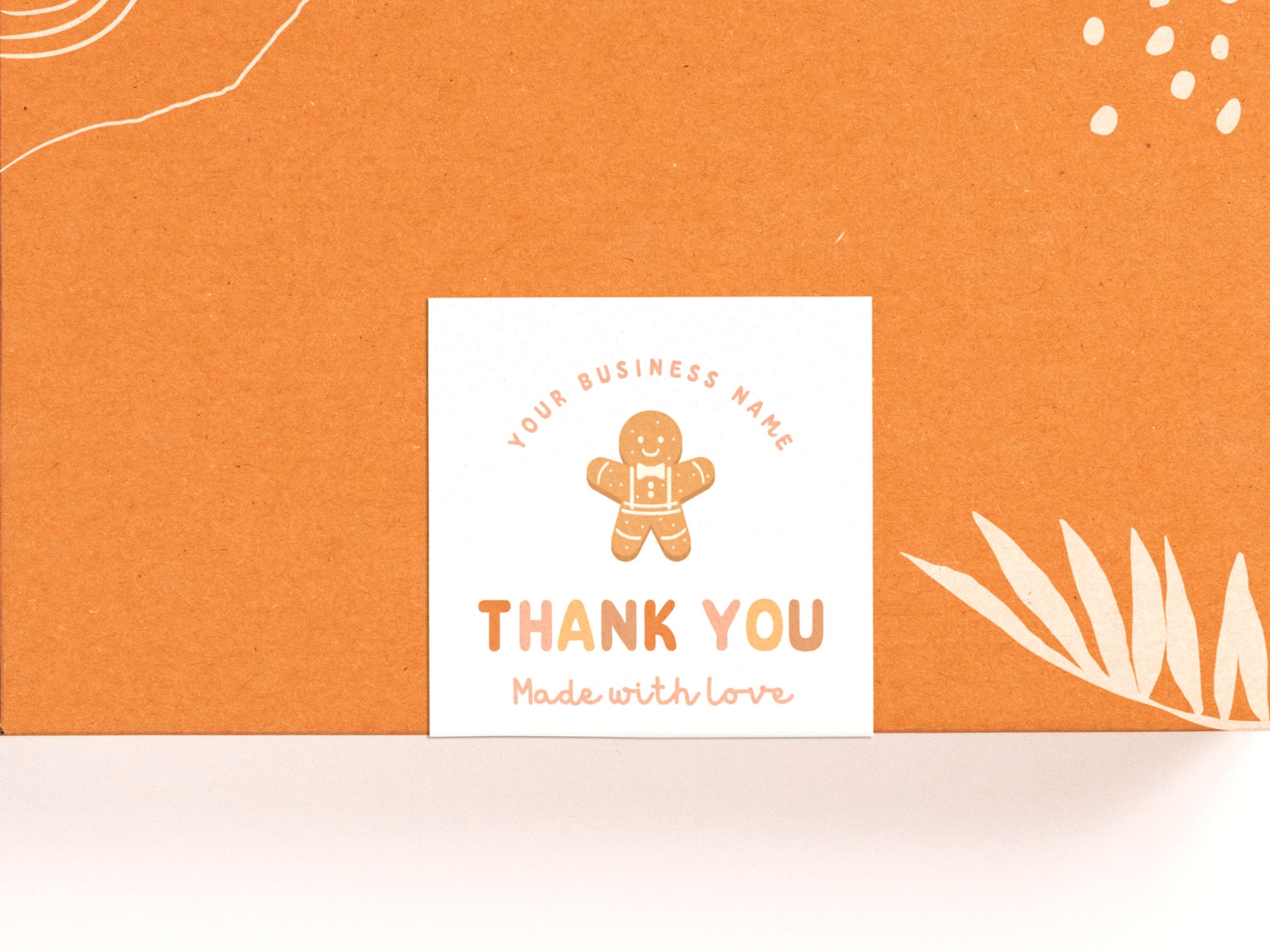 Editable Cookie Box Labels Template Canva Bakery Order Packaging Seal ...