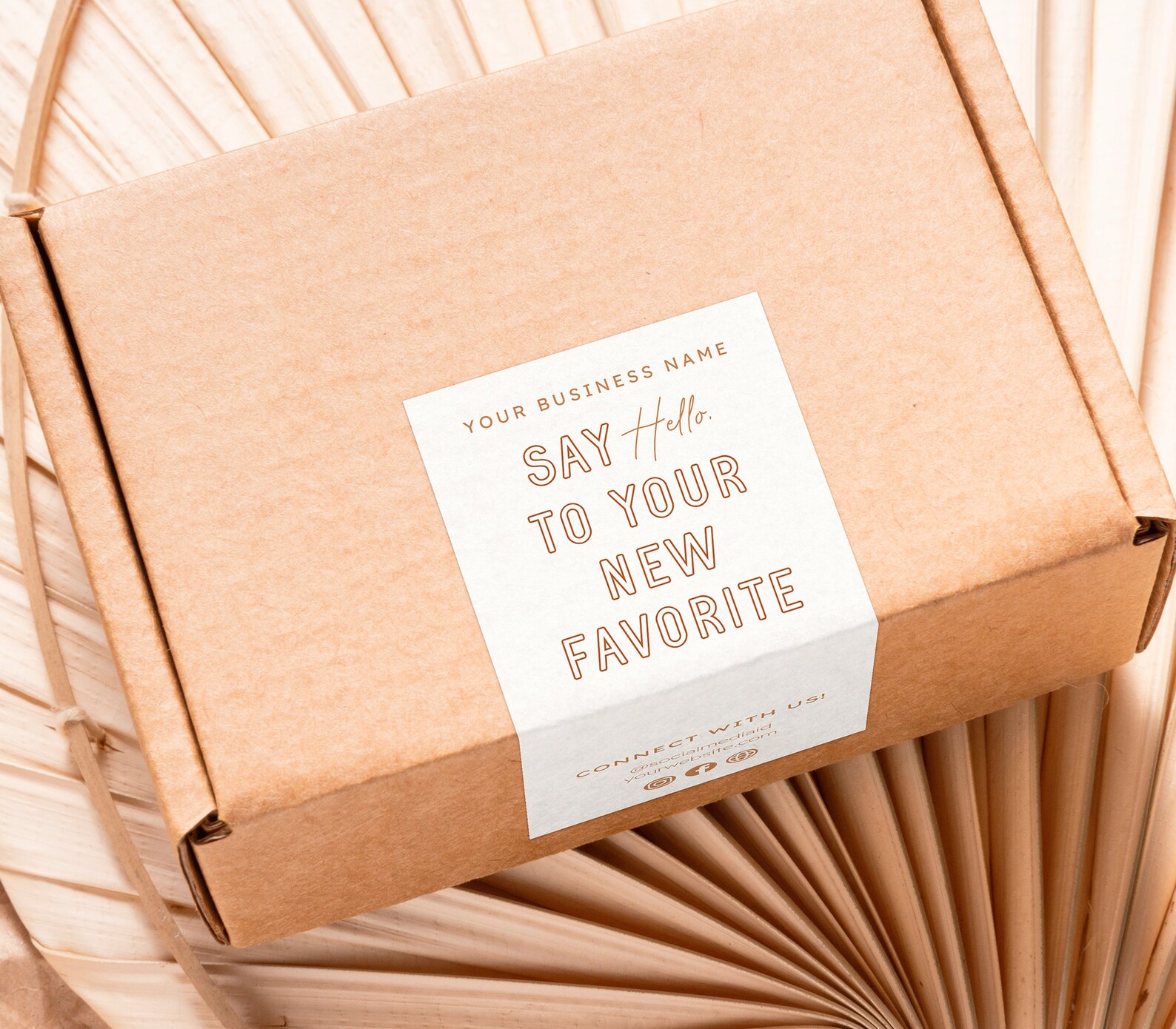 Editable Box Label Template Canva | Shipping Box Label | Printable ...