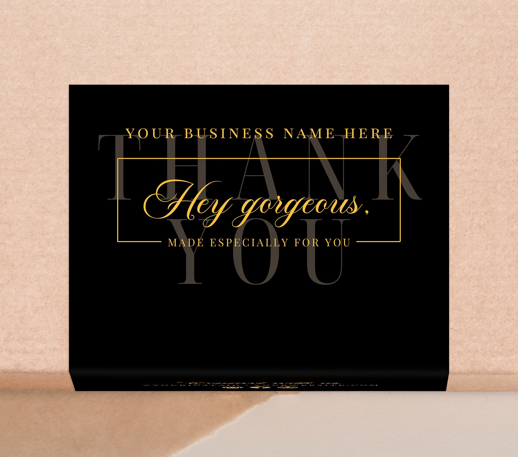 Box Shipping Label Template Canva Order Packaging Sticker Box Seal ...