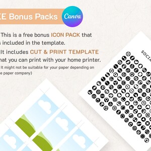 Editable Cookie Box Labels Template Canva | Bakery Order Packaging Seal ...