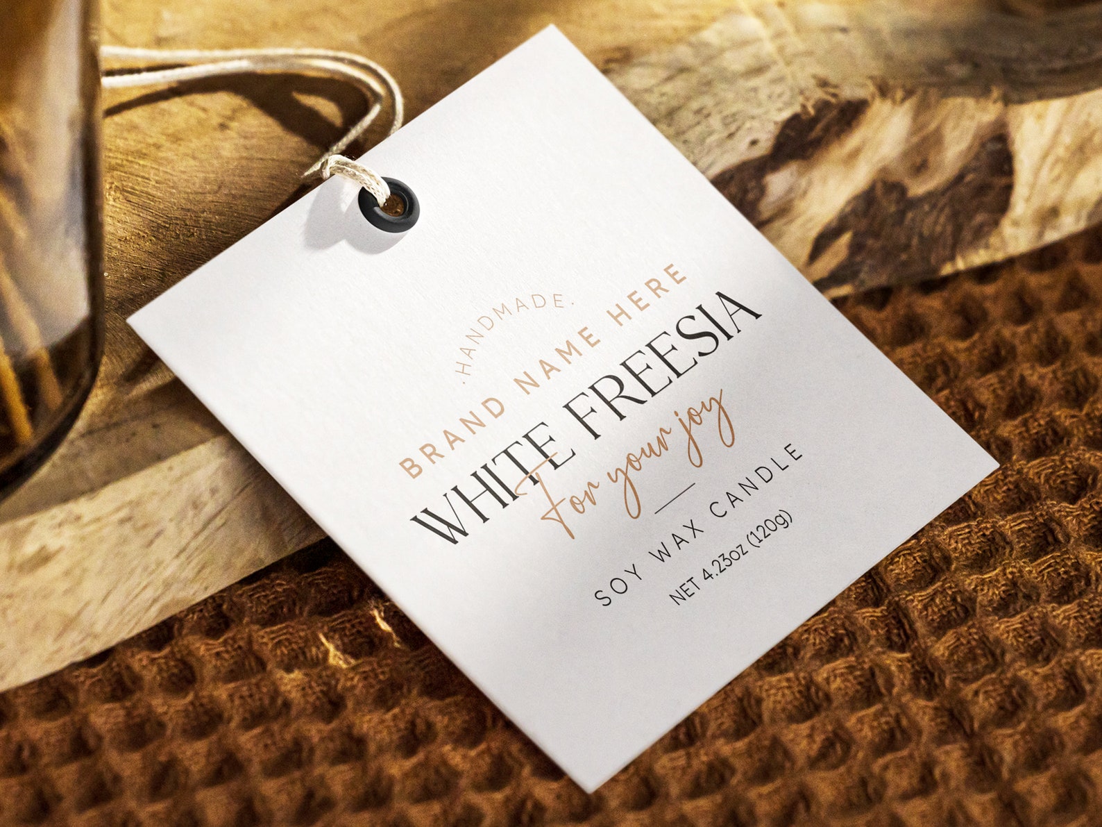 Candle Hang Tag Template Canva | Printable, Editable | Product Tags ...