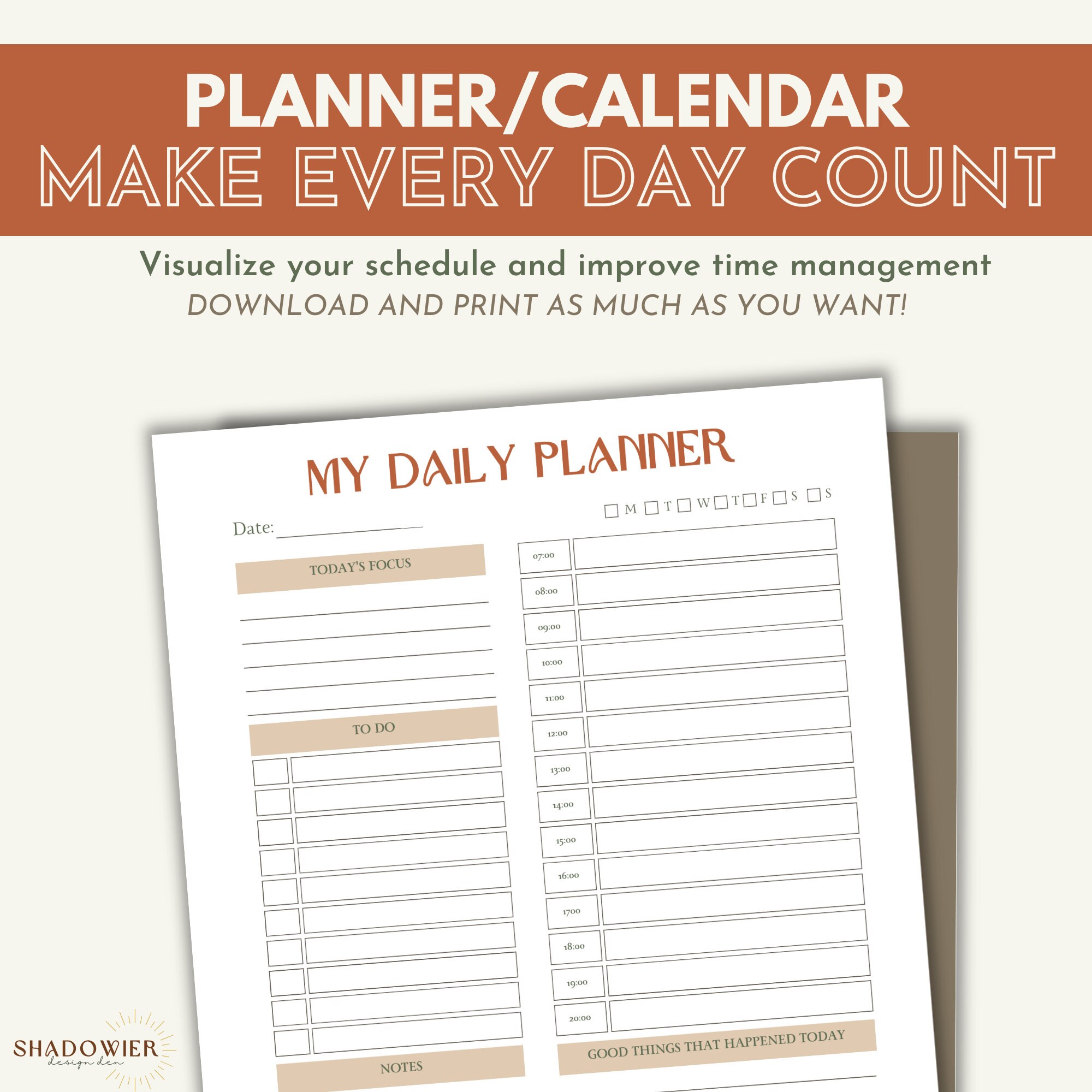 Planner Calendar 2023-2024 Calendar Daily Planner Weekly - Etsy
