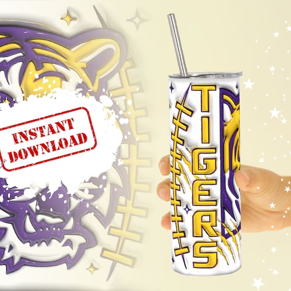 Lsu Tumbler Wrap Svg - Etsy