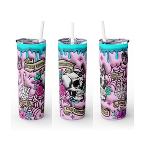 3D Seamless Kinda Emotional Kinda Emotionless Inflated Tumbler Wrap, 3D ...