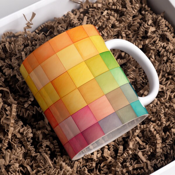 Geometric Mug - Etsy