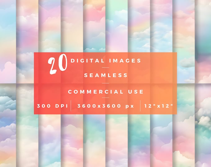 Pastel Colors Digital Background Papers, Light Pastel Colors ...