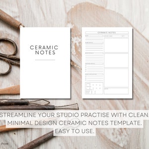 Handbuilding Pottery Journal, Tools for Potters, Clay Pottery Planner ...