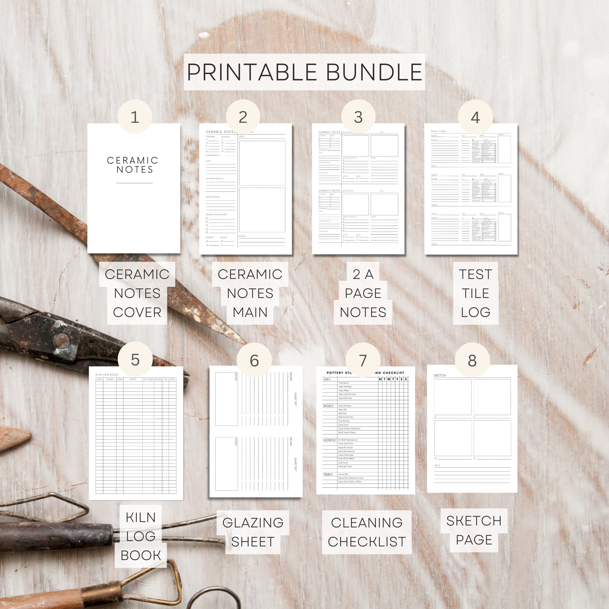 Pottery Journal, Pottery Mothers Day Gifts, Pottery Maker, Gift for ...