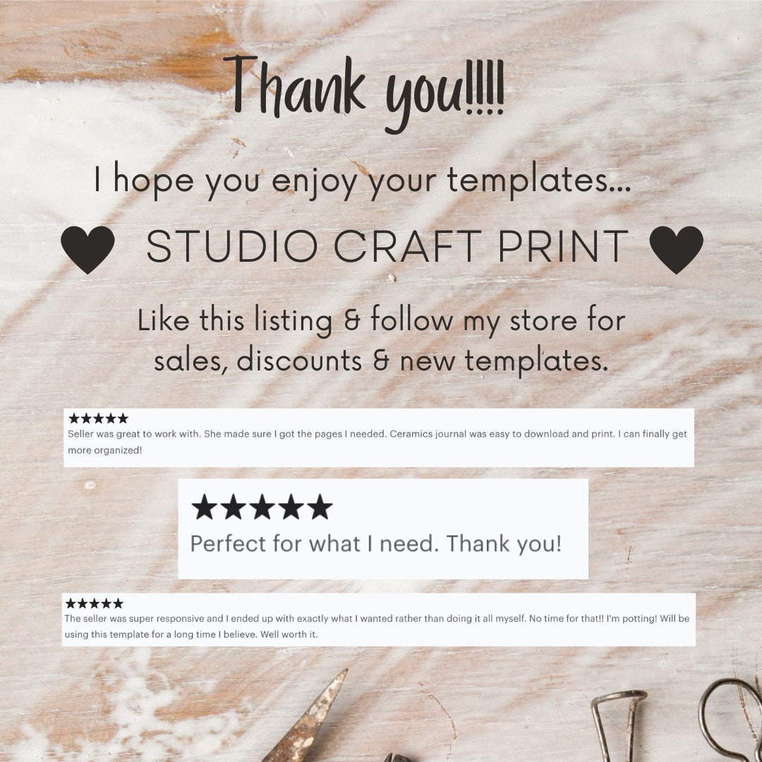 Pottery Journal, Pottery Mothers Day Gifts, Pottery Maker, Gift for ...