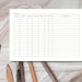 Printable Kiln Log Landscape, Digital Pottery Planner, A4 US Size ...