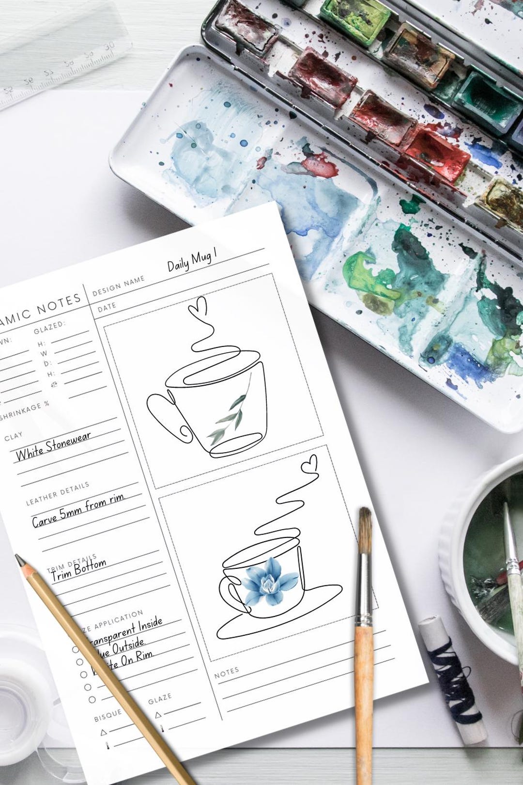 Pottery Journal, Pottery Mothers Day Gifts, Pottery Maker, Gift for ...