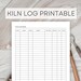 Printable Kiln Log, Pottery Sketchbook, Digital Pottery Planner, Craft ...
