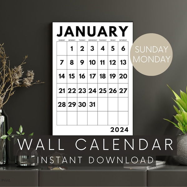 Preppy Calendar - Etsy