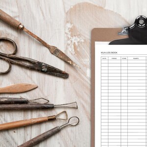 Printable Kiln Log, Pottery Sketchbook, Digital Pottery Planner, Craft ...
